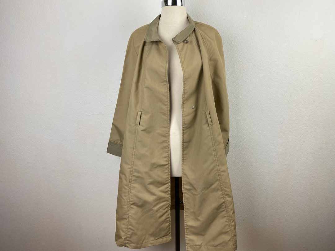 Vintage Avon Rain Gear Trench Coat | Tan | Wampel Treatment for Water ...