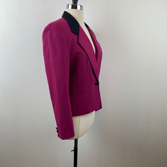 Vintage 90s Dottie R Fuchsia Crop Jacket | Holiday Ev… - Gem