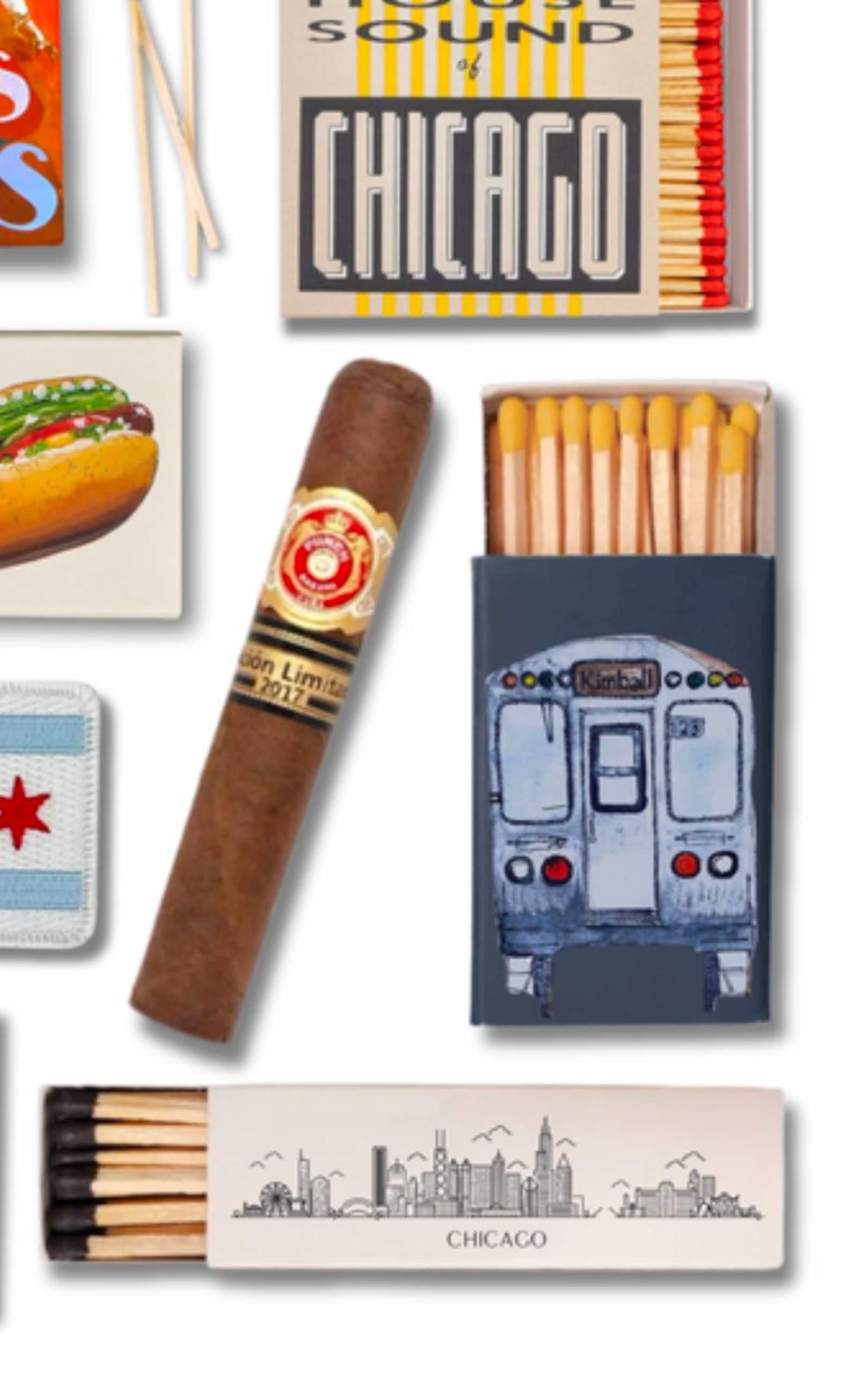 Chicago Matchbox Poster - Etsy