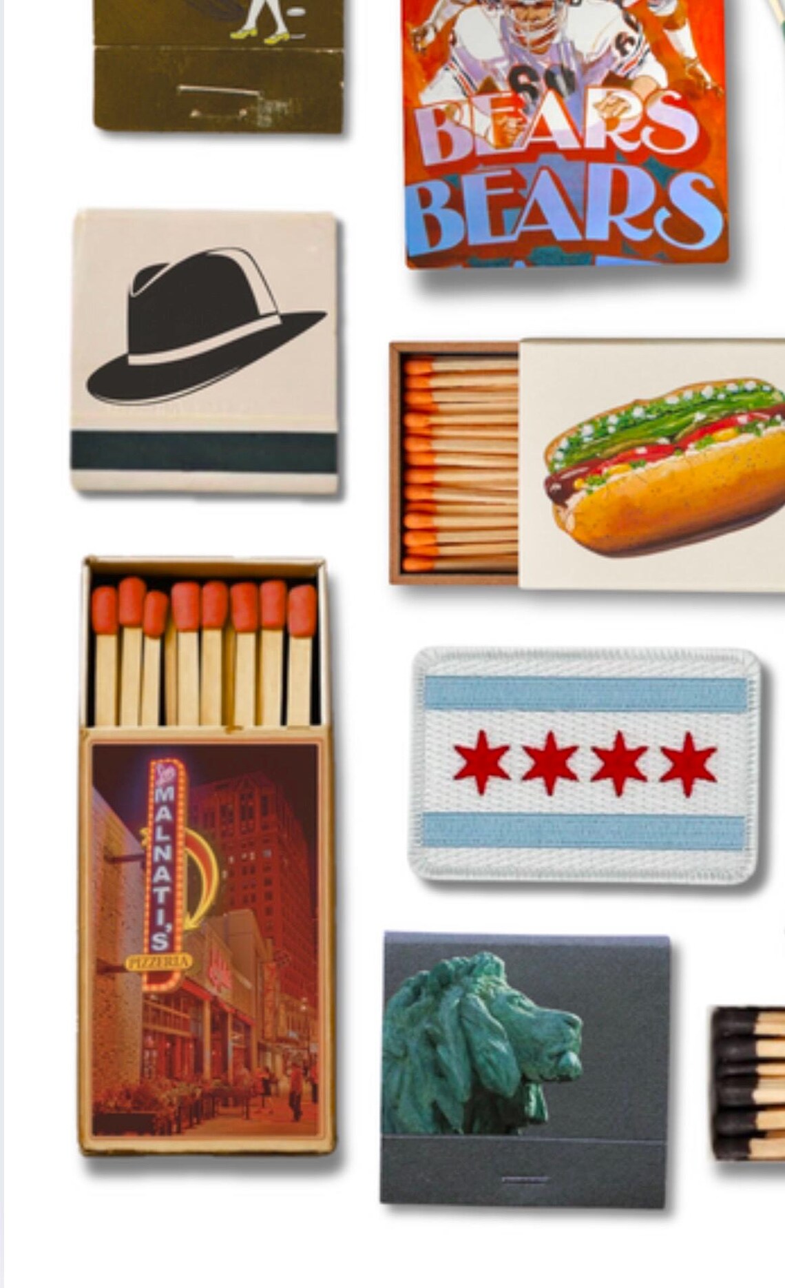 Chicago Matchbox Poster - Etsy