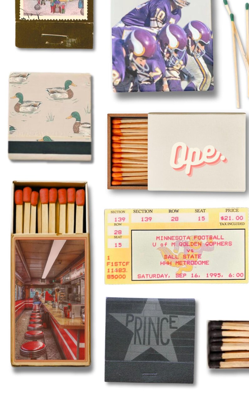 Minnesota Matchbox Poster - Etsy