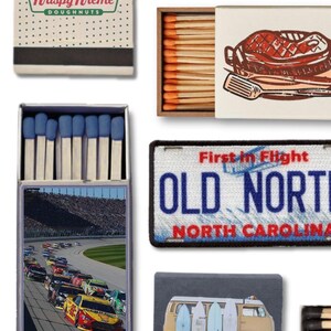 North Carolina Matchbox Poster - Etsy