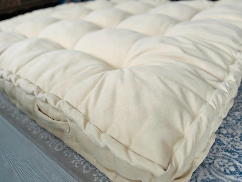 Handmade Shikibuton Mat Topper WOOL 5” Thick//floor Cushion//send a ...