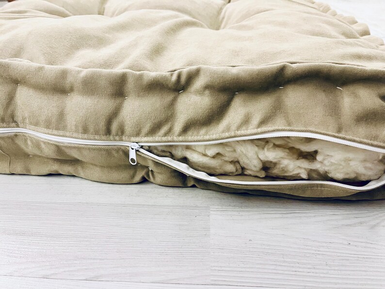 Handmade Shikibuton 3”mat Topper WOOL //floor Cushion// 3” Thick/send a ...