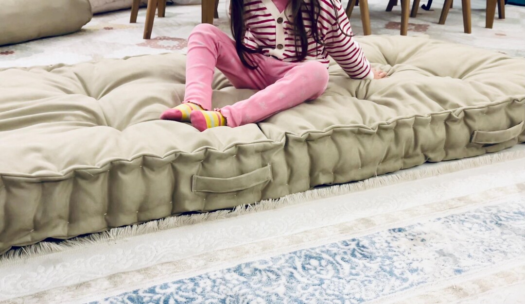 Handmade Shikibuton 3”mat Topper WOOL //floor Cushion// 3” Thick/send a ...