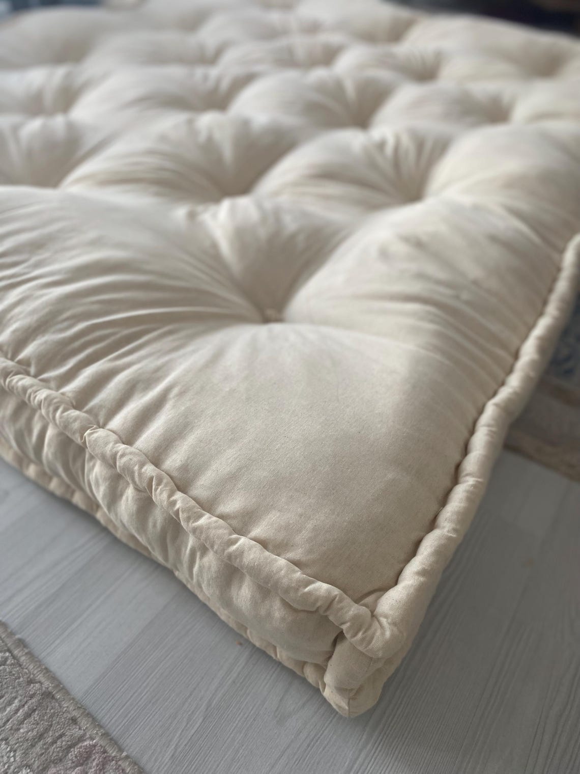 Handmade Shikibuton Mat Topper COTTON 5” Thick//floor Cushion ...