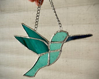 Pre-cut Stained Glass Small Hummingbird Kit - Etsy