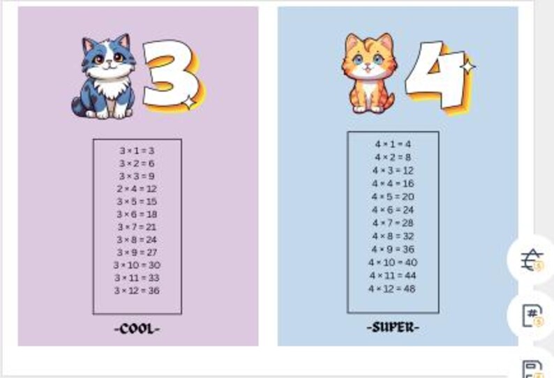 Printable Multiplication Flashcards & Bookmarks: Educational Math for ...