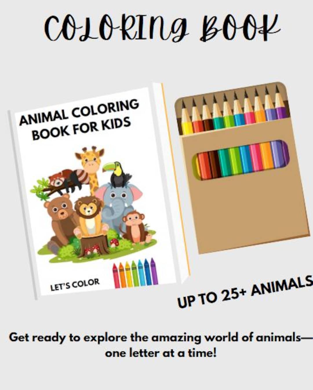 A to Z Animal Coloring Book for Kids | Fun Alphabet Coloring Pages With ...