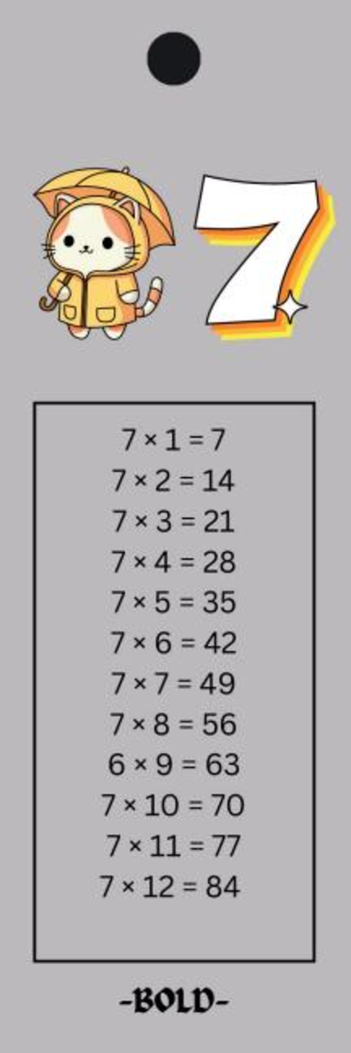 Printable Multiplication Flashcards & Bookmarks: Educational Math for ...