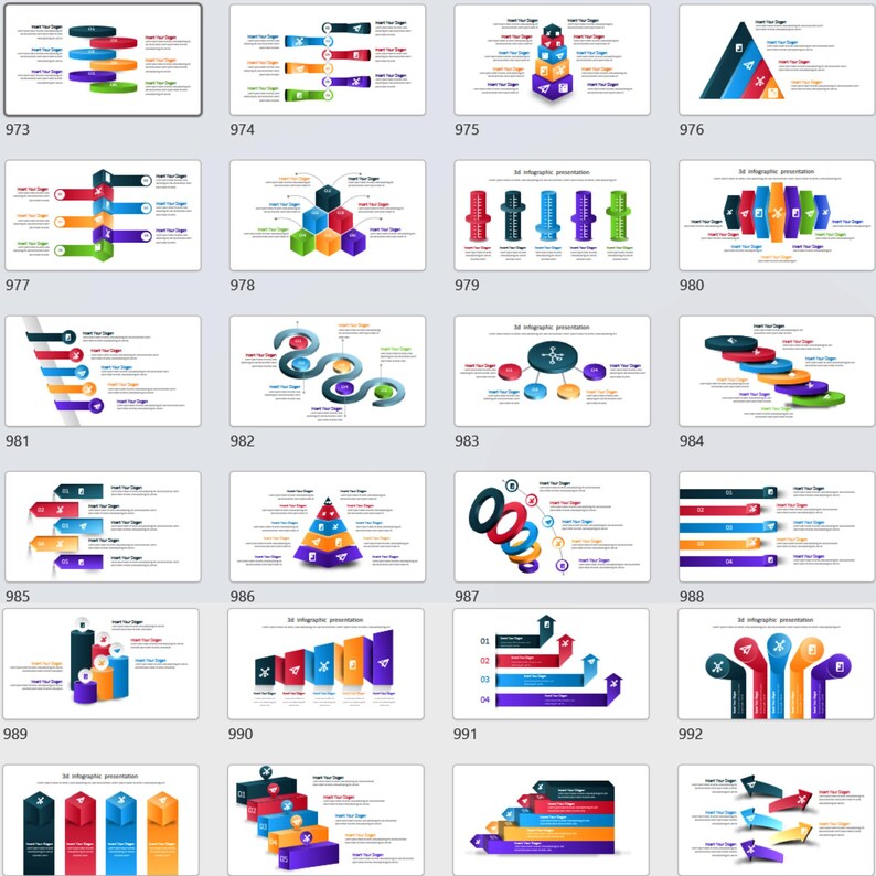 3,000+ Editable Infographic Powerpoint Templates Bundle | Charts ...