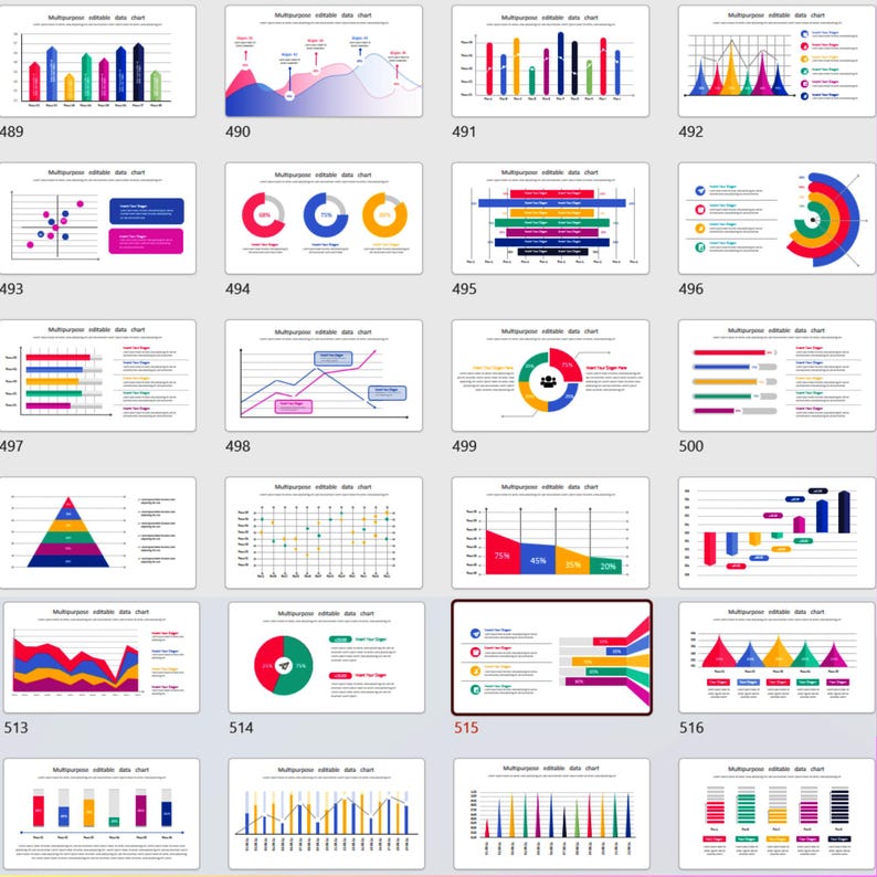 3,000+ Editable Infographic Powerpoint Templates Bundle | Charts ...