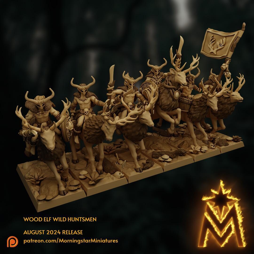 Morningstar Miniatures Wood Elf Wild Huntsmen | BASES INCLUDED - Etsy