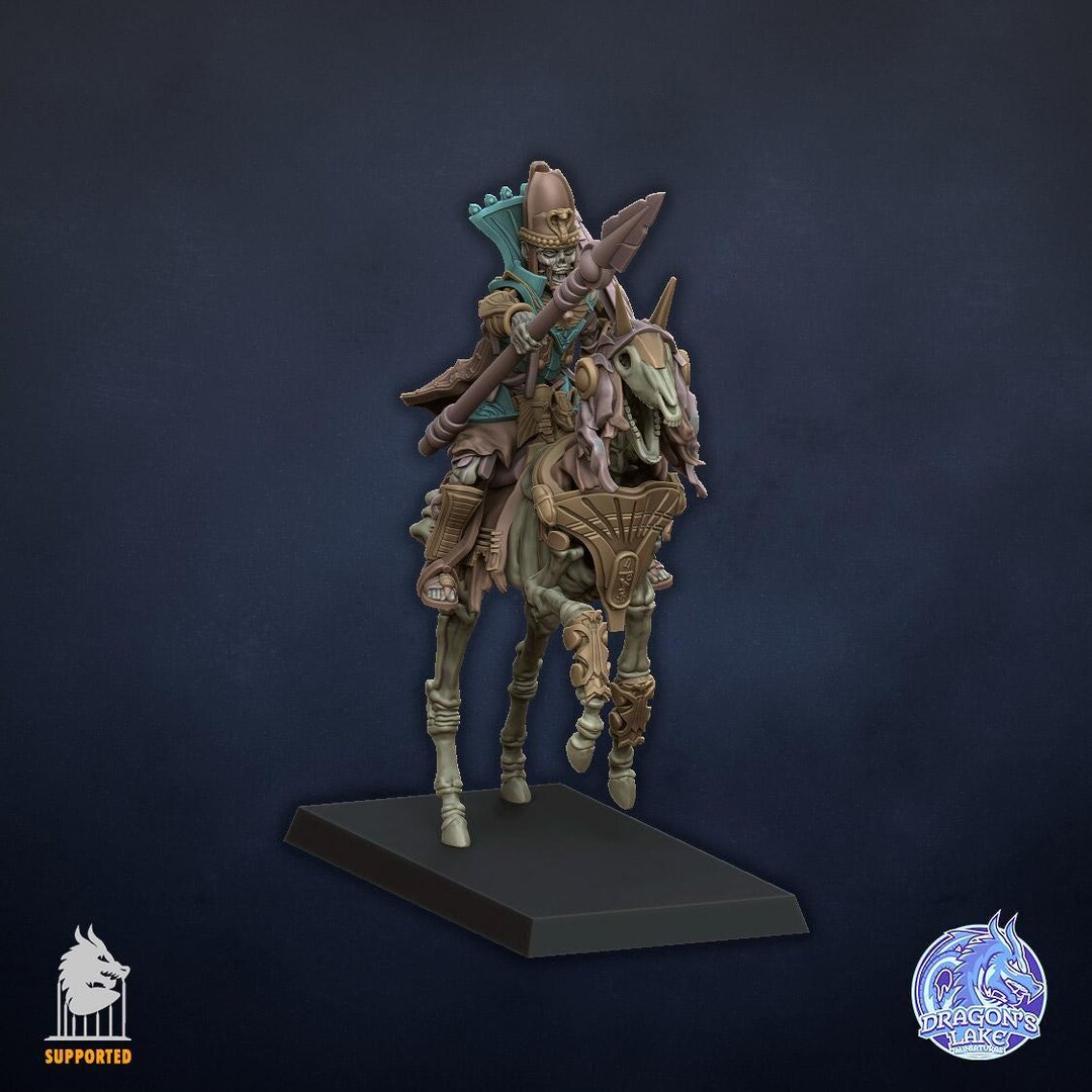 Dragonslake Miniatures Pharaoh on Horse | BASES INCLUDED - Etsy