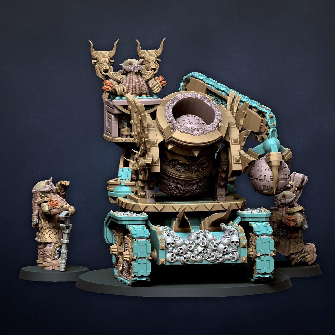 Dragonslake Miniatures Titan Mortar | BASES INCLUDED - Etsy