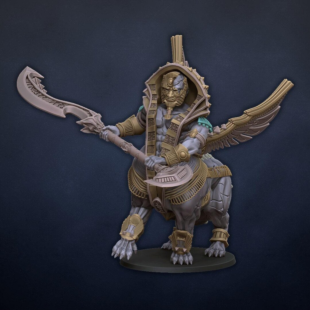 Dragonslake Miniatures Dread Sphinx | BASES INCLUDED - Etsy