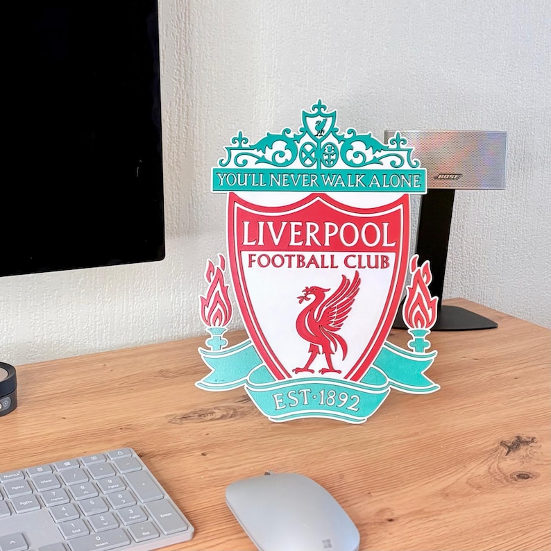 Football Badge Wall Art | Laser Cut Wood & Acrylic | Custom Football ...