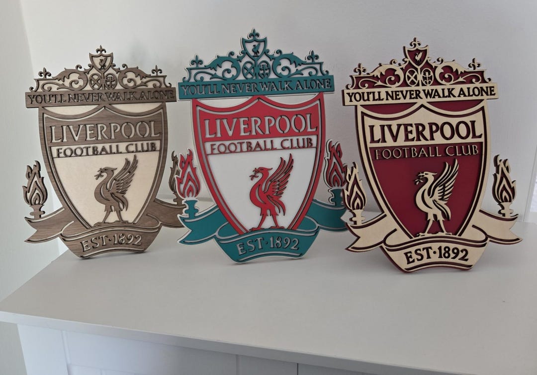 Handmade Liverpool FC Wooden Crest – Wall Decor, Celebrate Your Passion ...