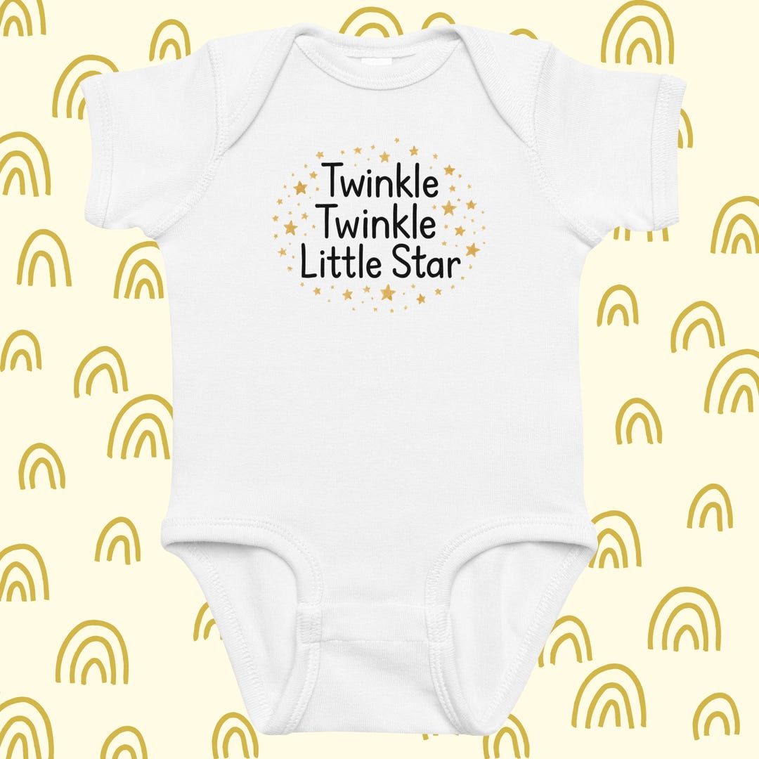 Twinkle Star Baby Onesie: Soft Cotton Infant Bodysuit - Etsy