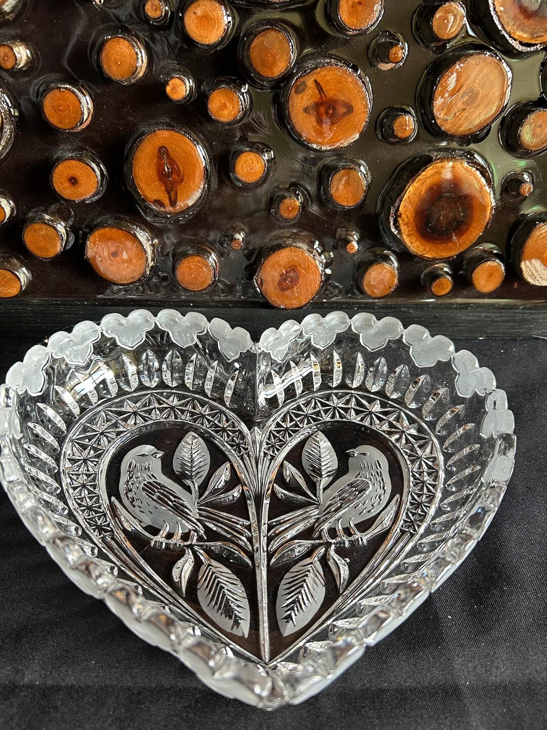 Vintage Hofbauer 'byrdes Collection' 24% Lead Glass Heart Shaped Bowl ...
