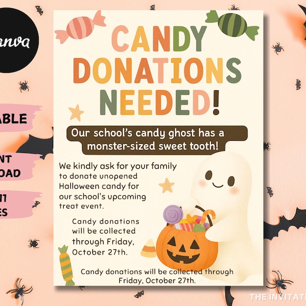 Candy Donation Sign - Etsy