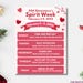 Valentines Day Spirit Week Flyer Editable | School Spirit Week Schedule ...