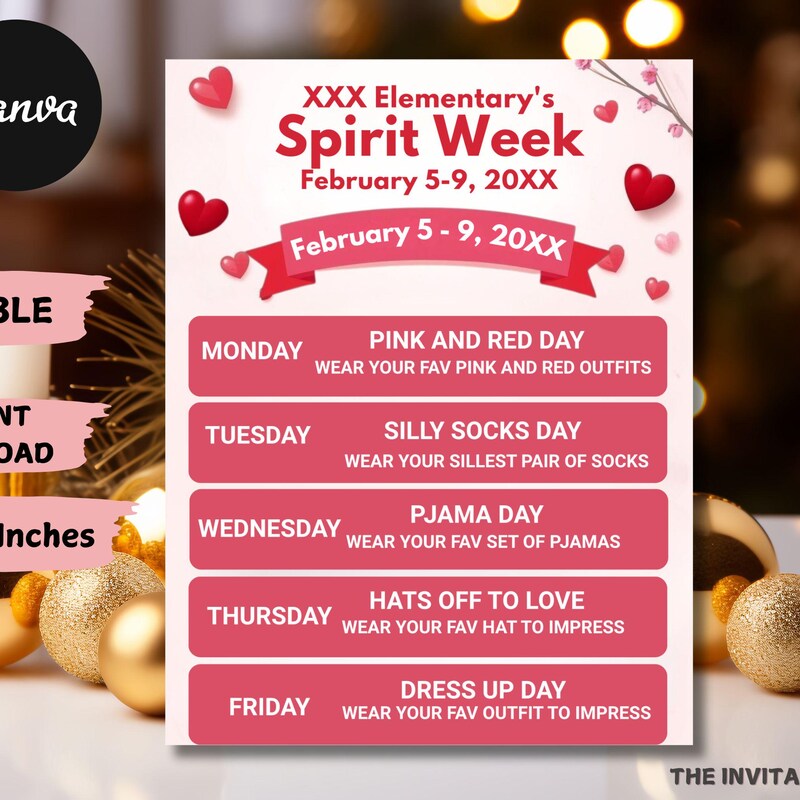 February Spirit Week - Etsy