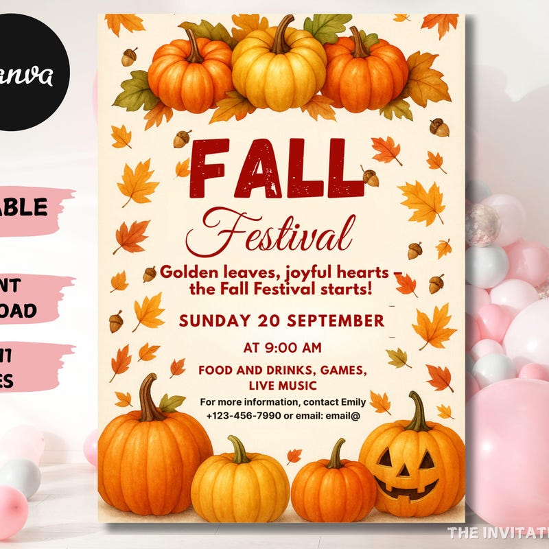 Fall Festival Signs - Etsy