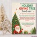 Christmas Giving Tree Flyer, Holiday Fundraiser (editable Template) - Etsy