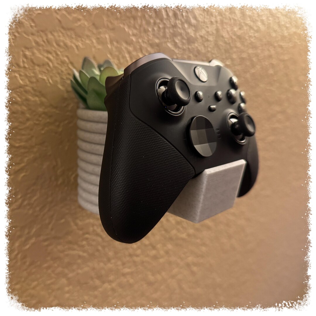 Gaming Controller Mount Built Into a Succulent Indoor Planter Pot With ...