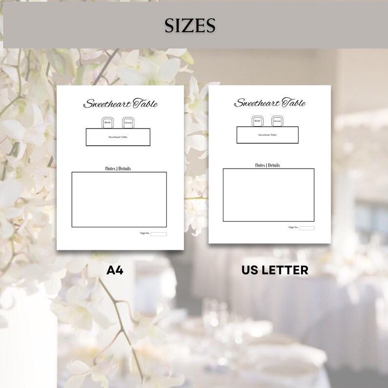 Printable Wedding Seating Chart Template, Event Table Assignment, Head ...