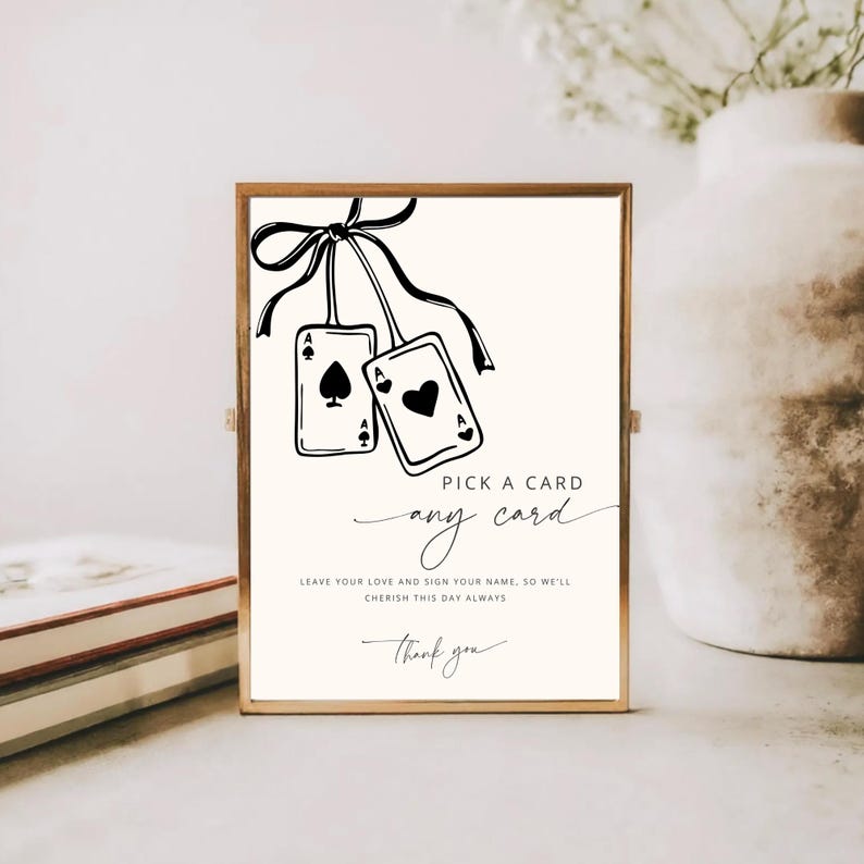 Minimalist Wedding Guest Book Sign Template, Unique Wedding Guestbook ...