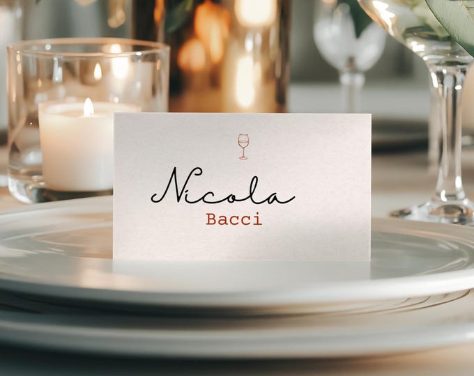 Personalized Acrylic Name Place Cards for Wedding Place Cards Name ...