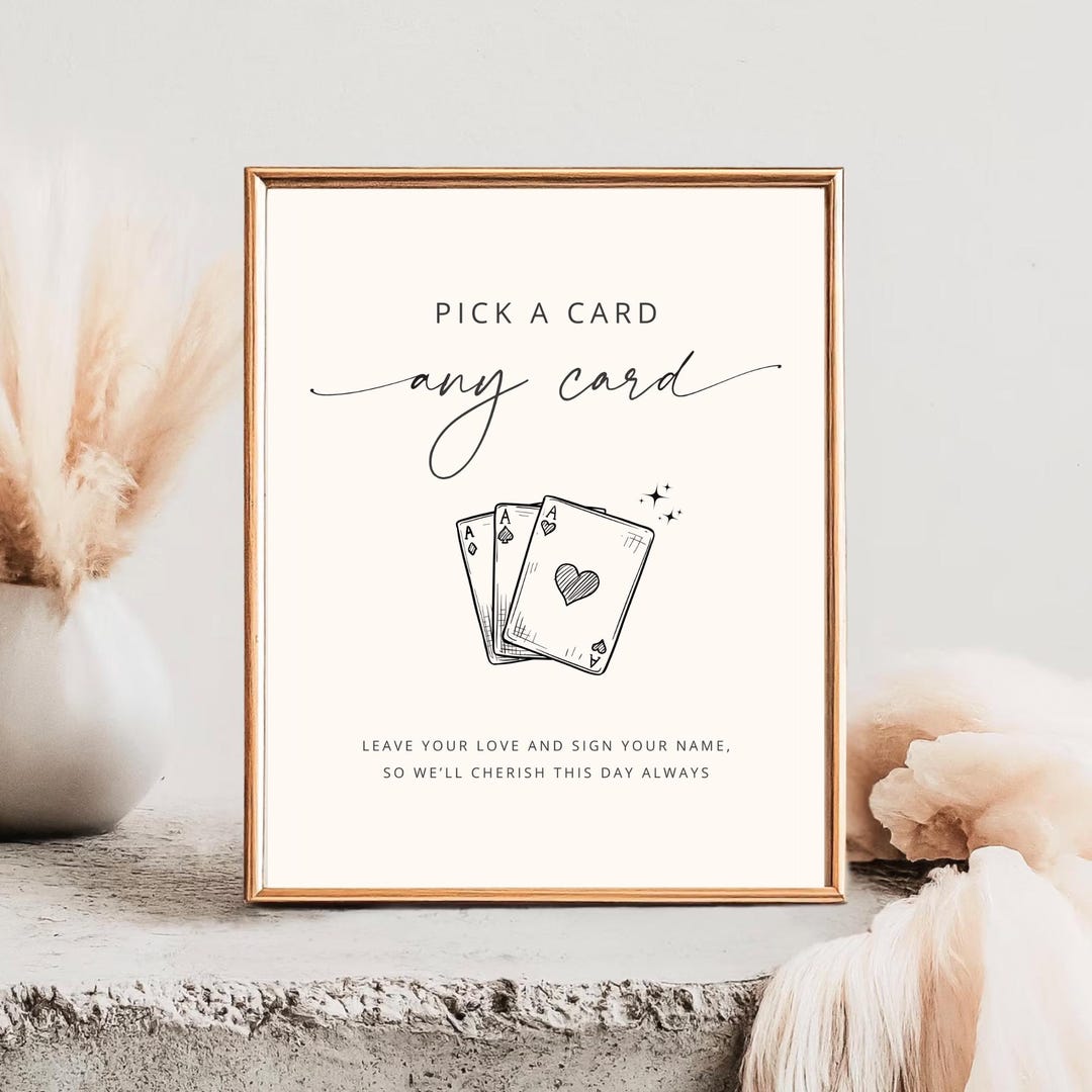 Minimalist Wedding Guest Book Sign Template, Unique Wedding Guestbook ...