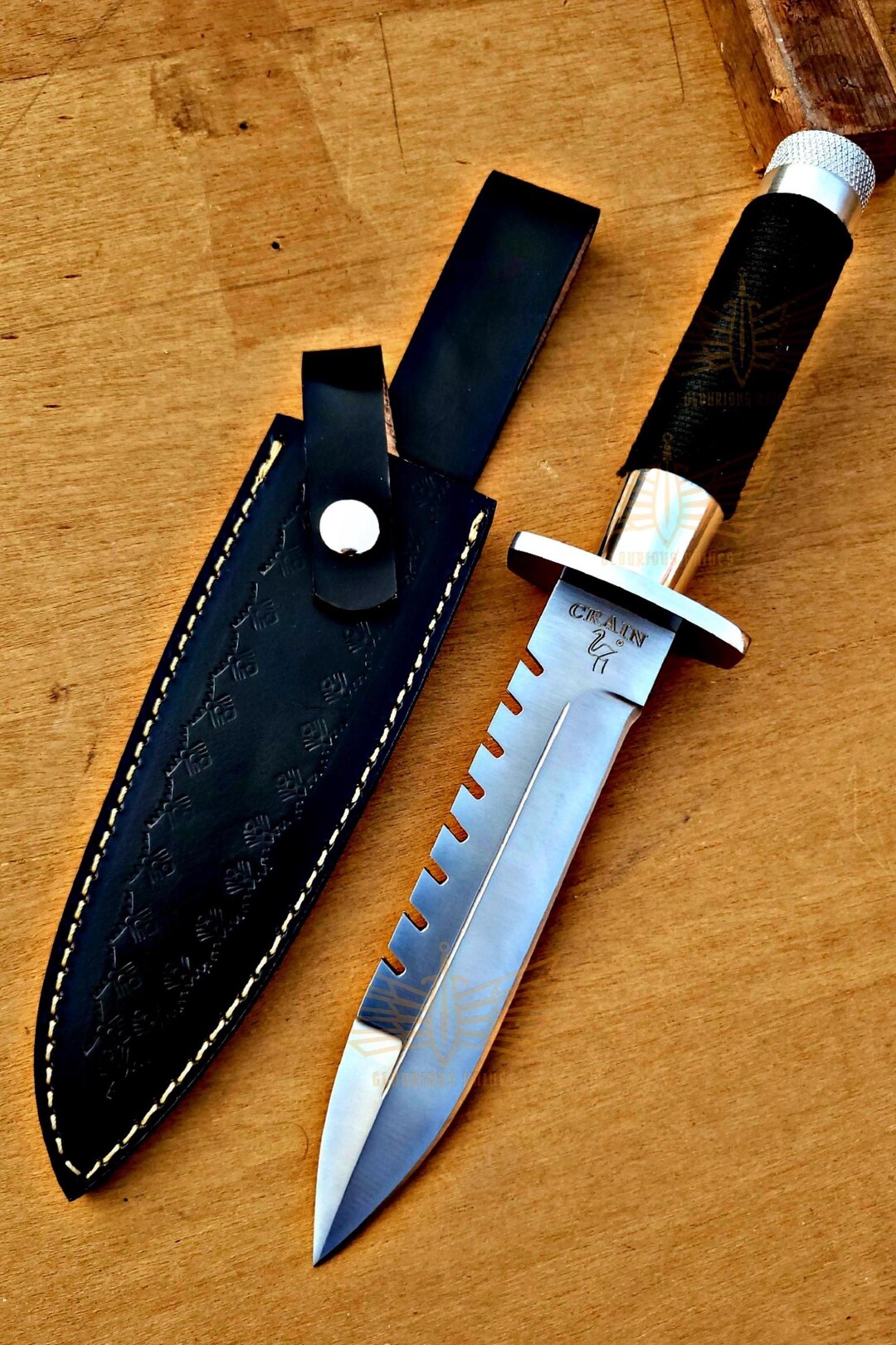 Handmade Jack Crain Scorpion Replica Bowie Knife Built Like Original ...