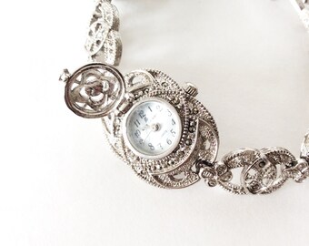 Marcasite watch | Etsy