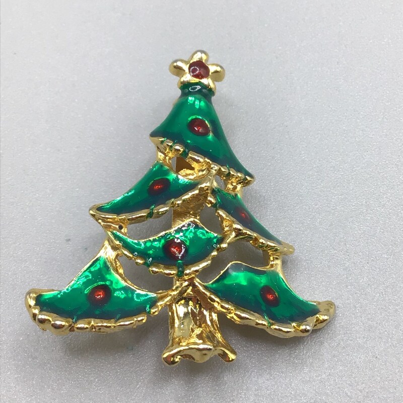Christmas Tree Pin - Etsy