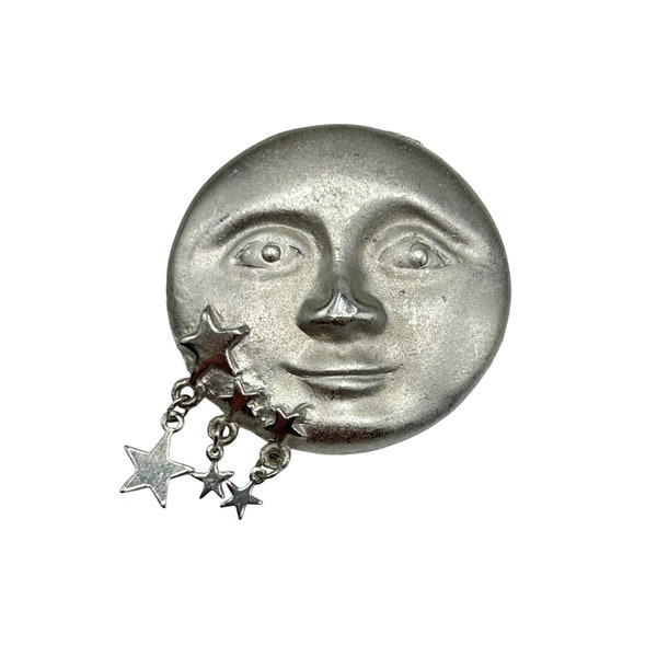 Full Moon Brooch - Etsy