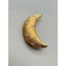 Vintage Christian Dior Moon Brooch Textured Gold Tone Crystals Crescent ...