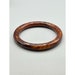 Vintage Bakelite Bangle Bracelet Cylinder Shape Rounded Tubular Brown ...