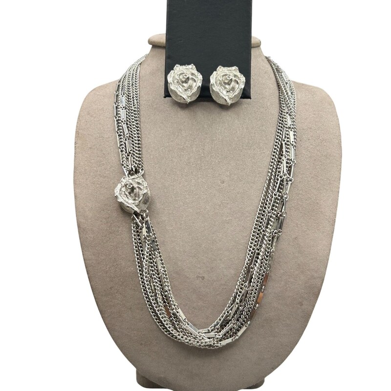 Vintage Multichain Necklace - Etsy