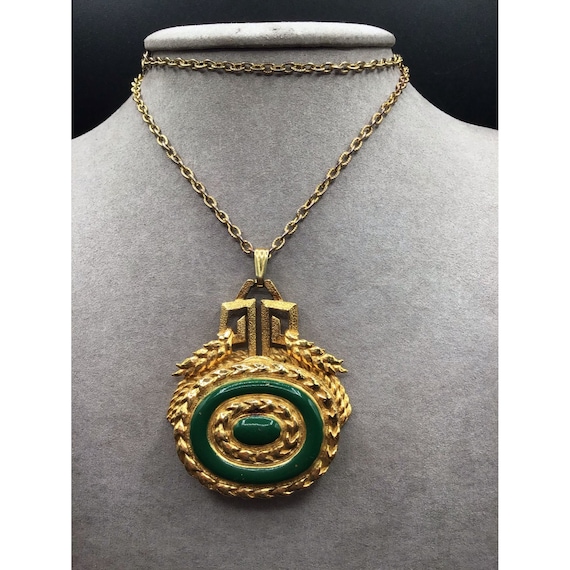 Moon Drop Solid Perfume Pendant Necklace Gold Tone & … - Gem