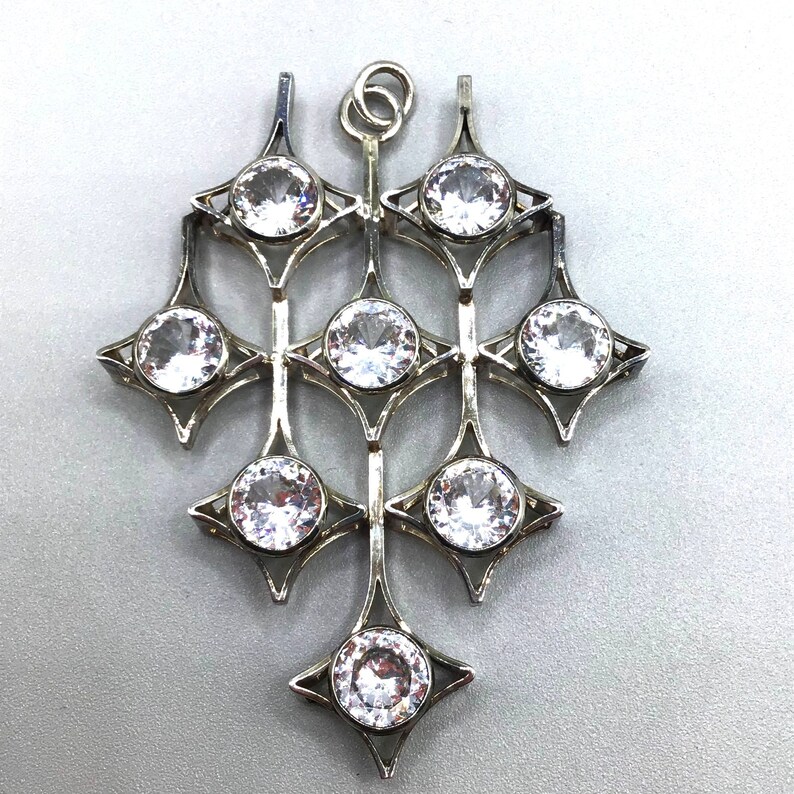 Kaunis Koru Finland Pendant Sterling Silver Modernist - Etsy