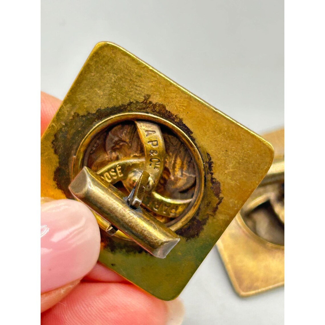 Antique AP and Cie Depose Cufflinks by Albert Parent & Cie Paris - Etsy