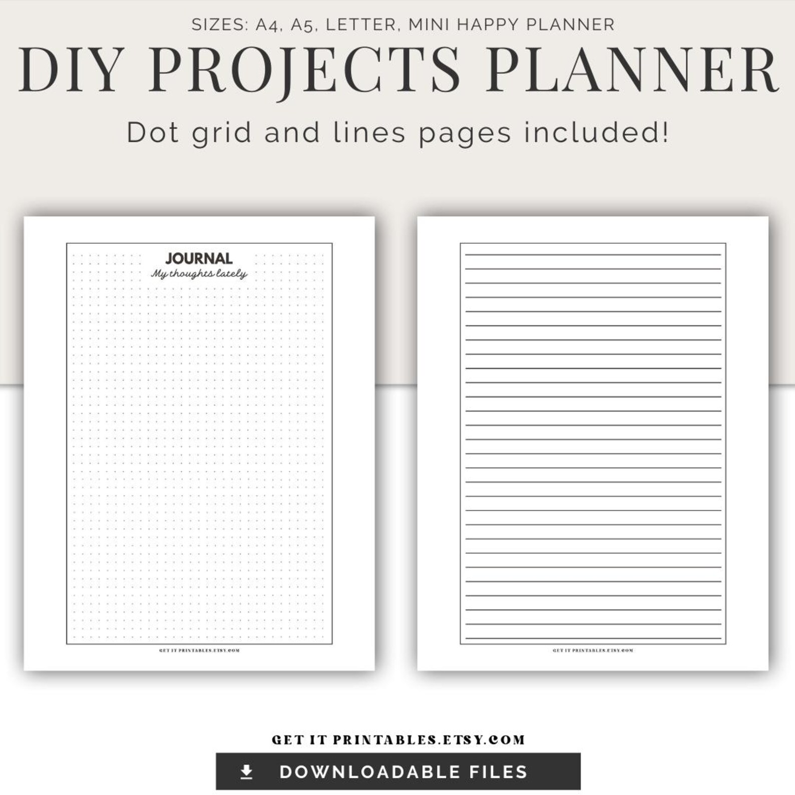 DIY Projects Planner | Printable To-do Lists, Shopping Lists, Daily ...