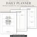 Daily Planner Bundle | Printable Day & Night Planner, Meal Planner ...