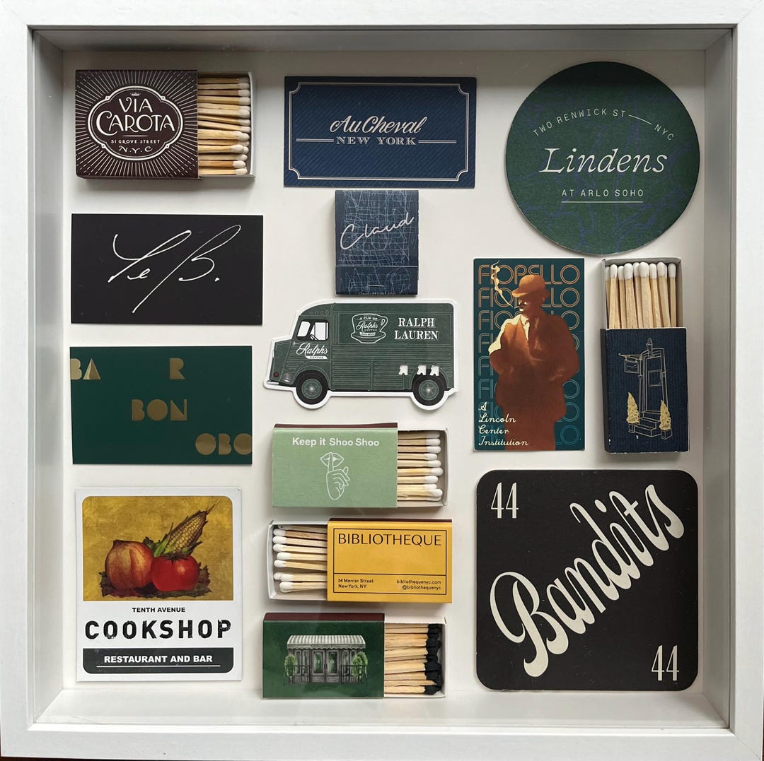 One of a Kind Shadow Box NYC Restaurant and Bar - Etsy
