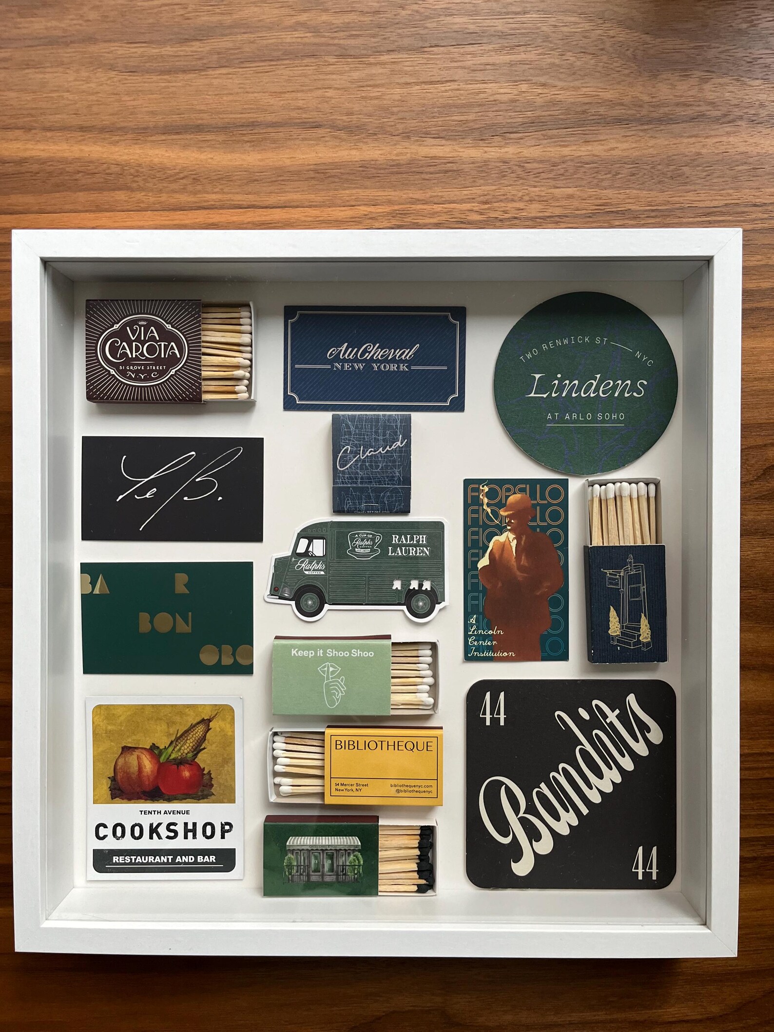 One of a Kind Shadow Box NYC Restaurant and Bar - Etsy