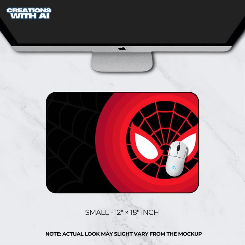 Spider Man Pattern Desk Mat Spider Man Inspired Desk Mat Large Mouse ...