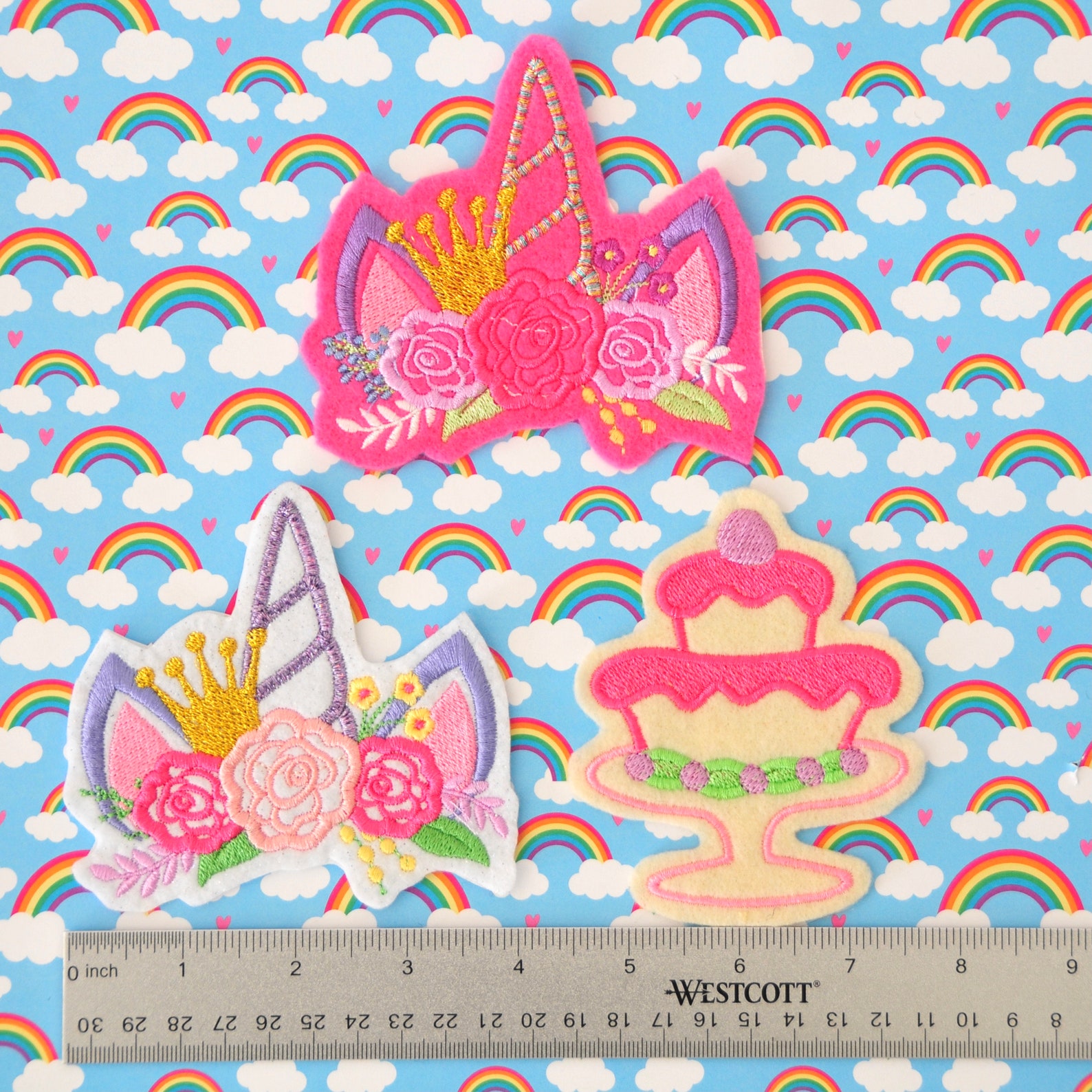 Unicorn Patch Birthday Cake Patch 4 Inches Iron on or Sew ON - Etsy